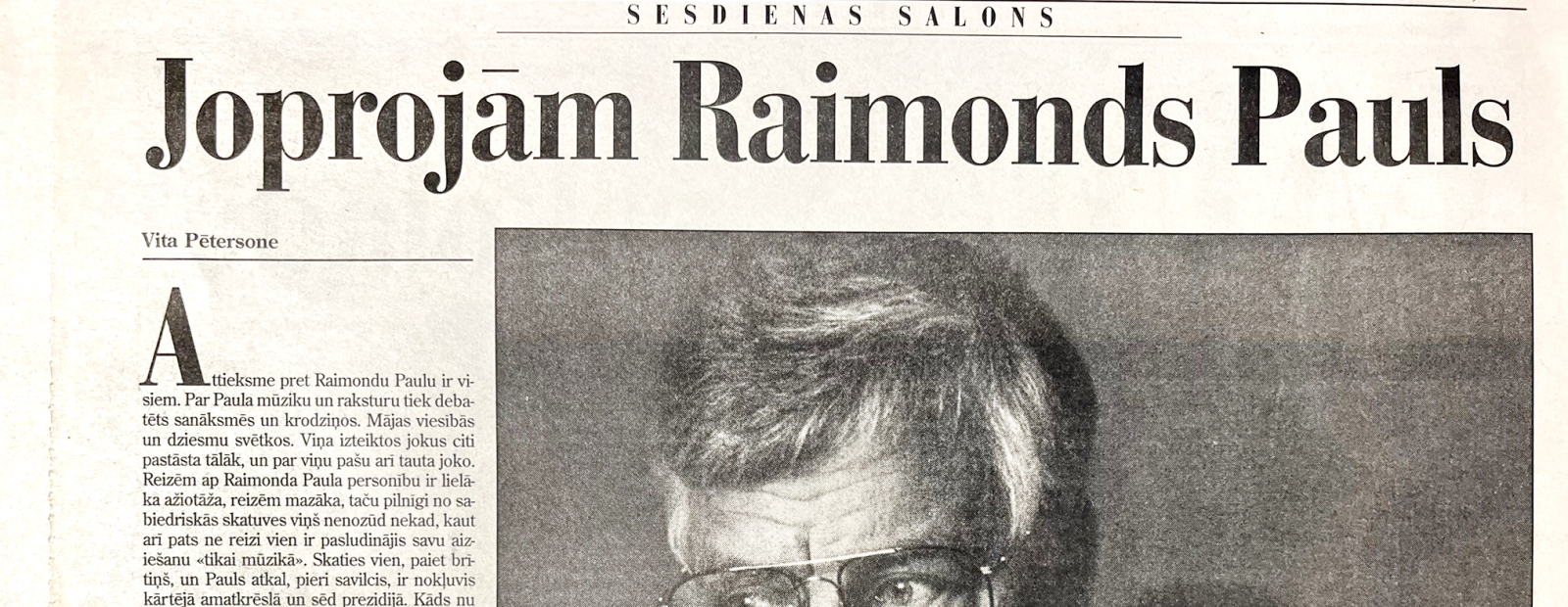 Vēsture Dienā: Laikabiedrs klasiķis / Diena